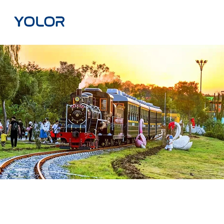 Customizable Kids Electric Train Rides Battery-Powered Amusement Train ...