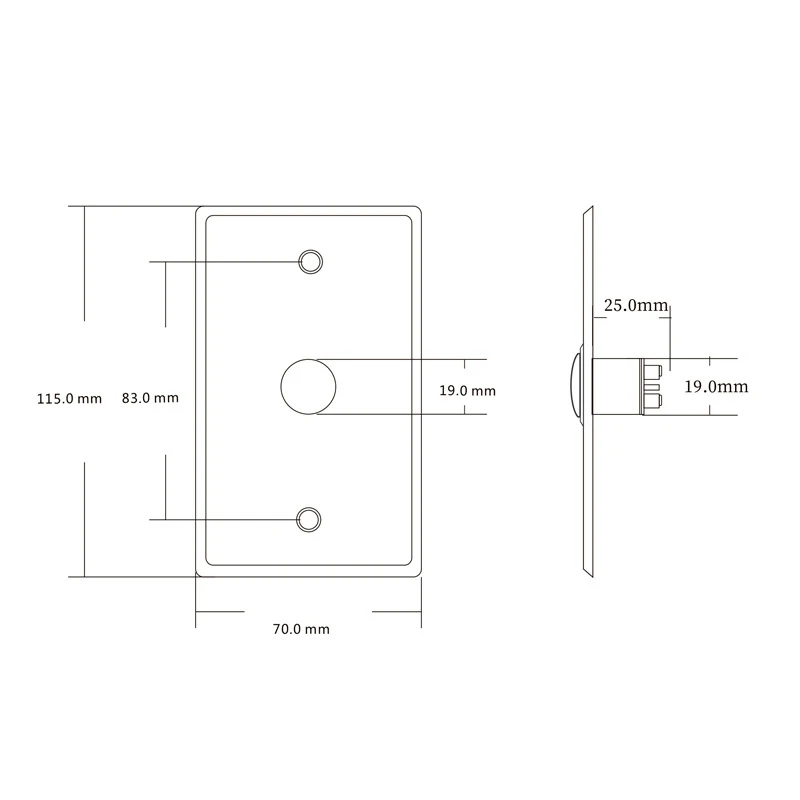Access Control System Push Button Switch for House Yard Gate Office ...