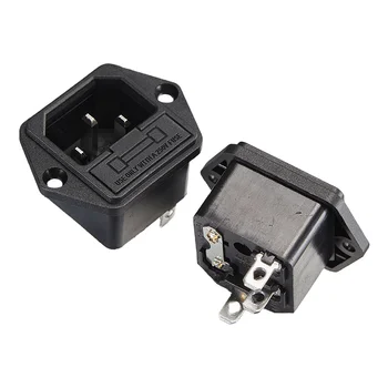 Ac Power Outlet Socket 3 Pin Plug And Fuse Socket With Low Price - Buy ...