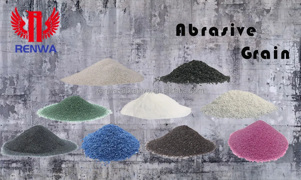 Blue Ceramic Abrasive Grains,Alumina Silicon Carbide Abrasive Grits ...