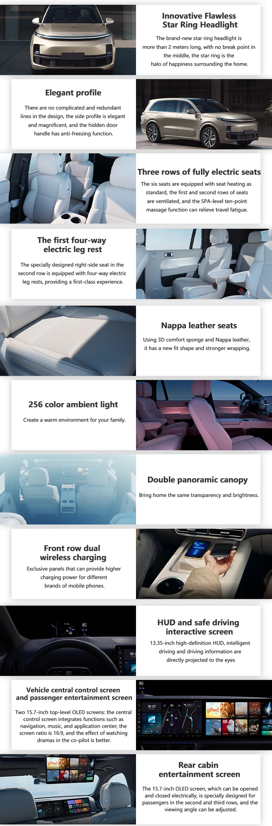 Li Auto L9 Ideal 2023 New Cars Phev Car Li L9 Pro Max Hybrid Suv ...