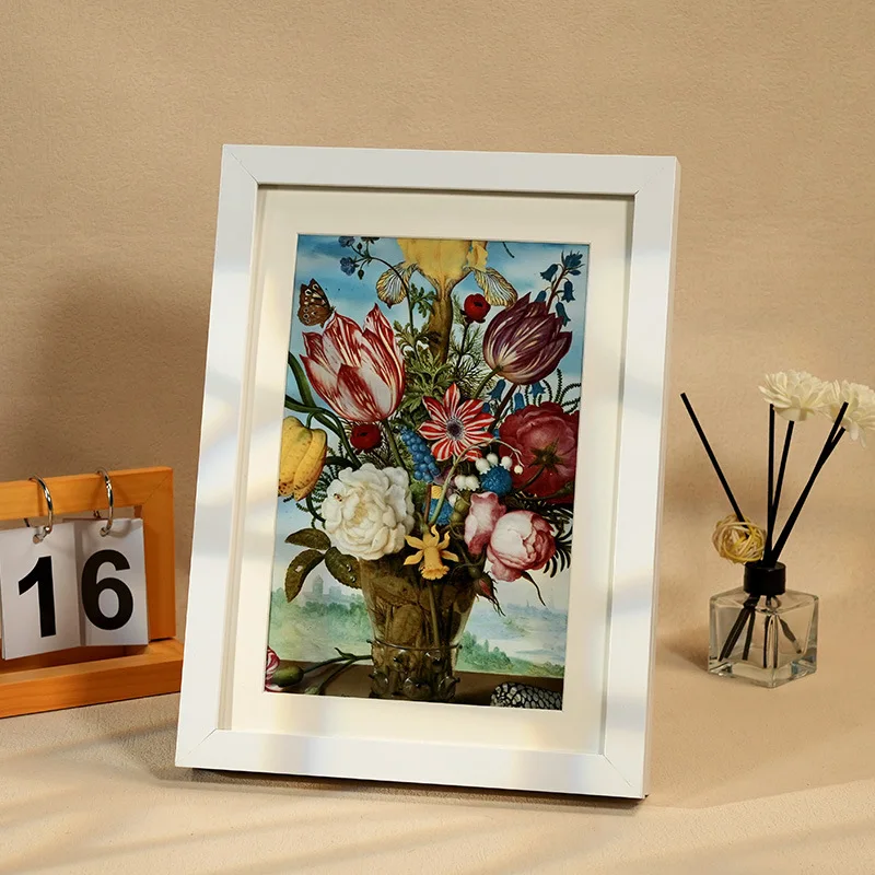 Simple Magnetic Flip Frame Storage Wooden Photo Frame A4 Home Creative ...