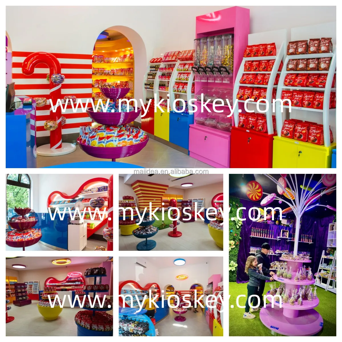 Simple Candy Store Designs Cartoon Models to Decorate Candy Display ...
