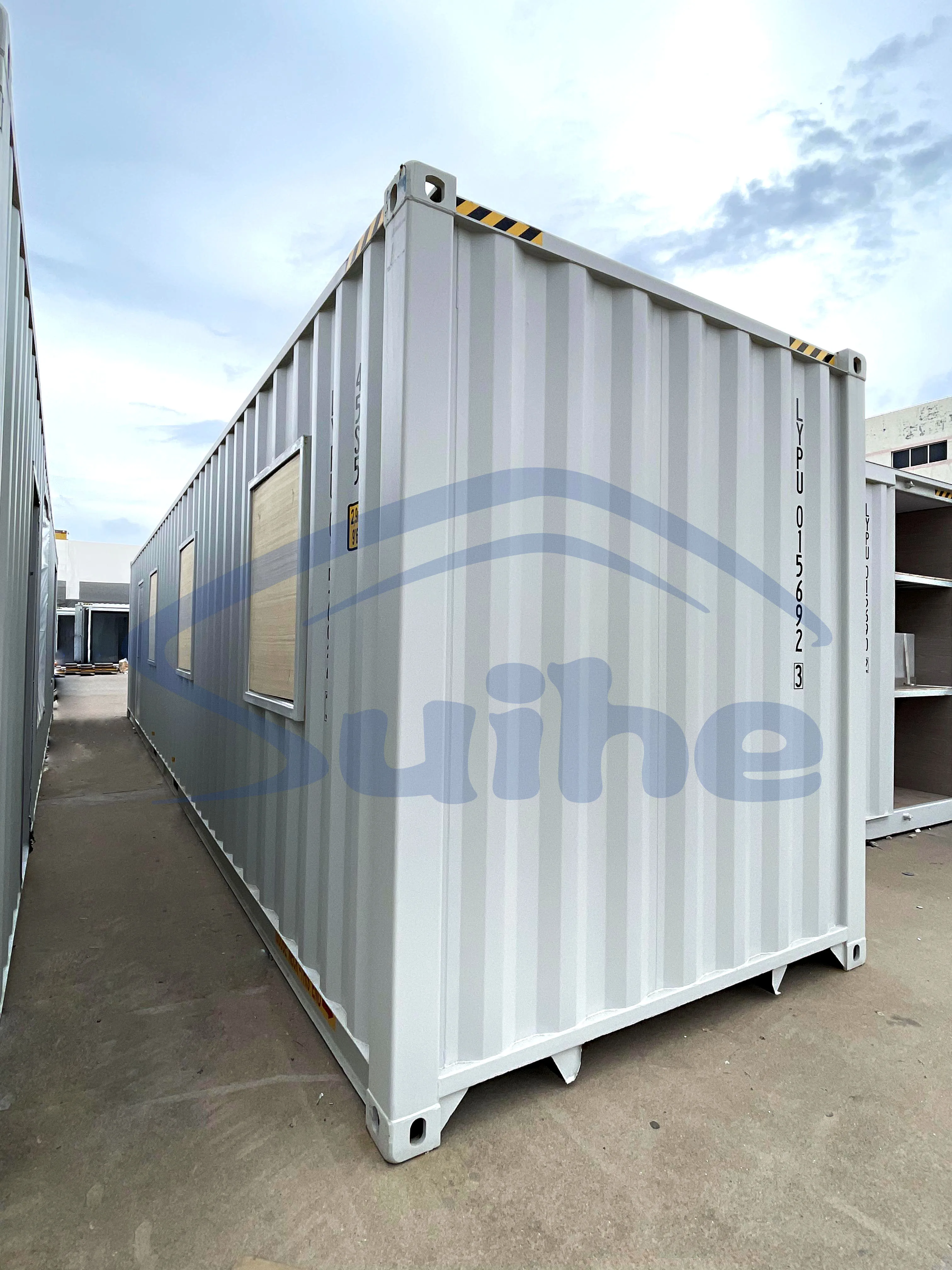 12m Container House 2 Halls 2 BathroomsPrefabricated Container Homes ...