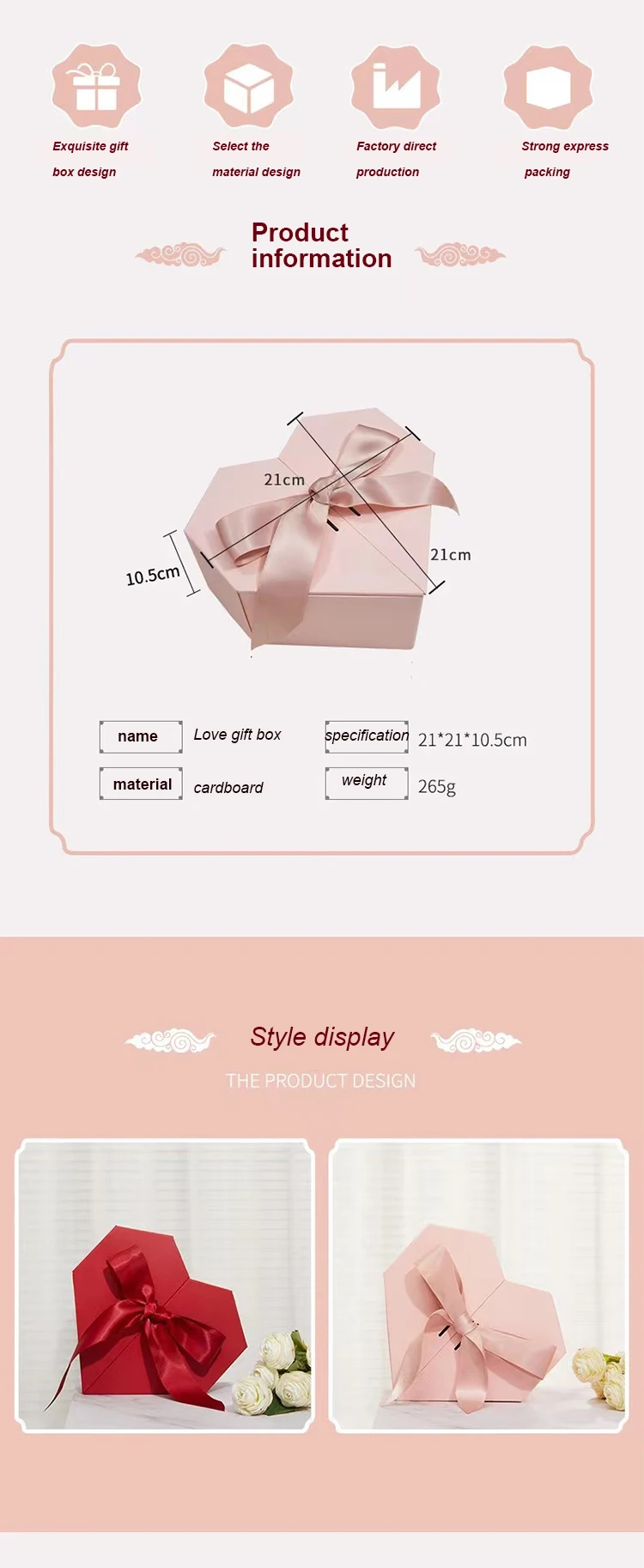 Custom Deluxe Paper Wrapped Chocolate Strawberry Candy Box With Divider ...