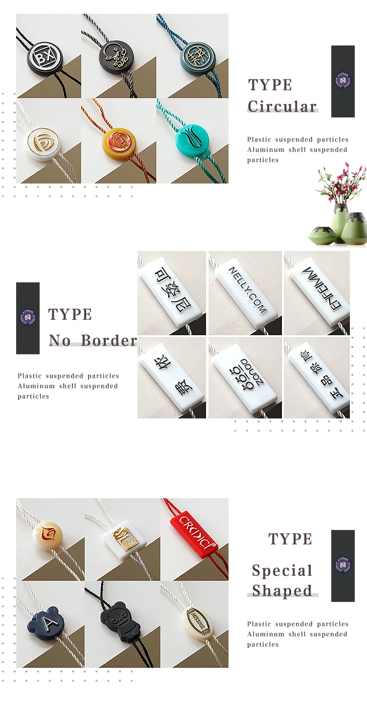 Customized Hanging Tags Ribbon Plastic Seal Tag - Buy Elastic String ...