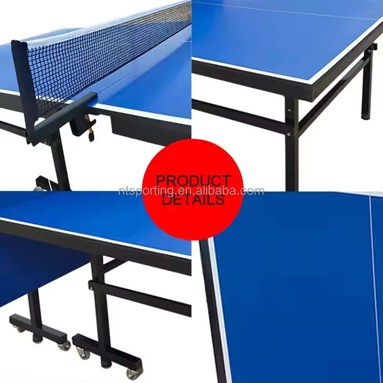 SP Folding Movable Table Tennis Table - Durable & Waterproof