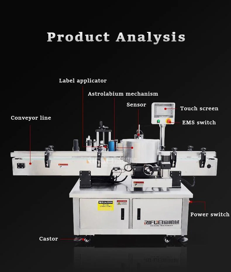 Automatic Label Applicator Wine Bottle Beer Can Labeling Machine - Buy ...