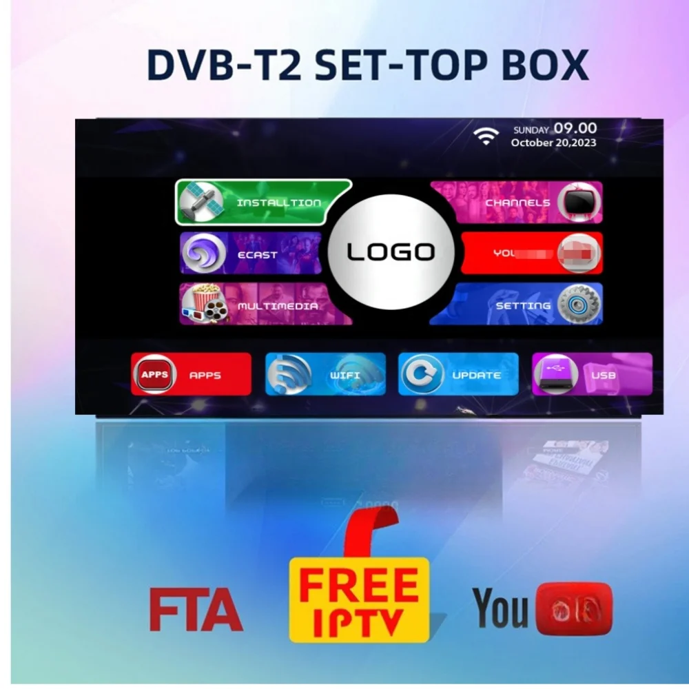 Ghana 1080p Full Hd Dvb H.265 Hevc Dvb T2 Settopbox Tv Free To Air ...