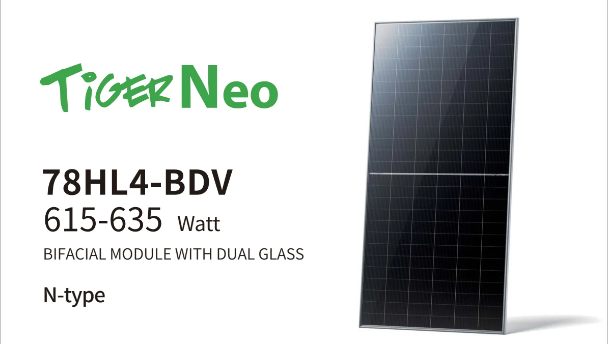 Jinko Tiger Neo N-Type Bifacial Photovoltaic Module 615W 620W 625W 630W ...