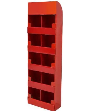 Custom 5 Tier Cardboard Paper Product Floor Display Stand Corrugated ...