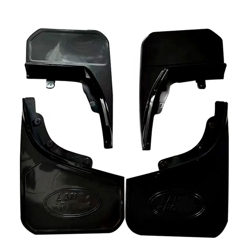 High Quality ABS Plastic 4Pcs Widen Glossy Black Front Rear Mudflaps ...