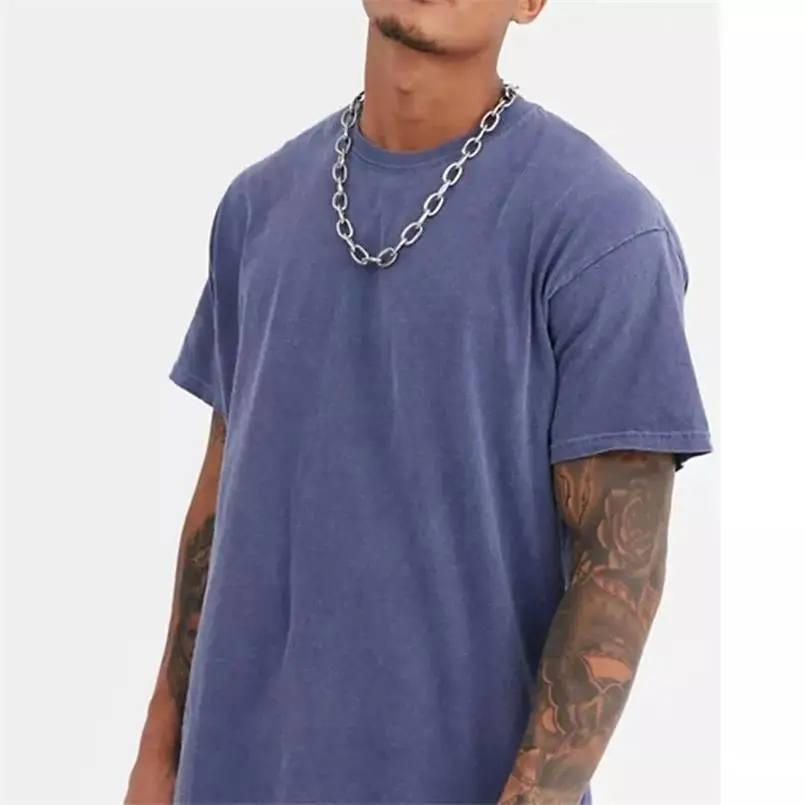 Oem Grey Blank Oversized Tshirt Acid Wash Heavy Plain Men Oversized ...
