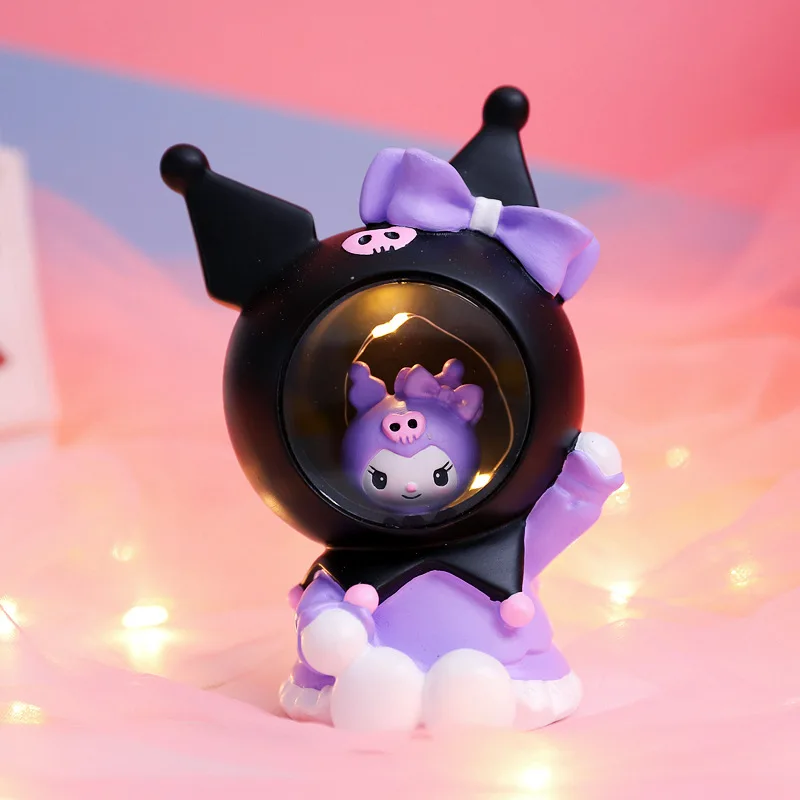 Kuromi Night Lamps Led Light Ornaments Mini Figure Model Kawaii Melody ...