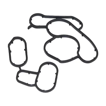 Car Engine Oil Filter Housing Gasket Cooler Seal Set For Bmw E46 E60n ...