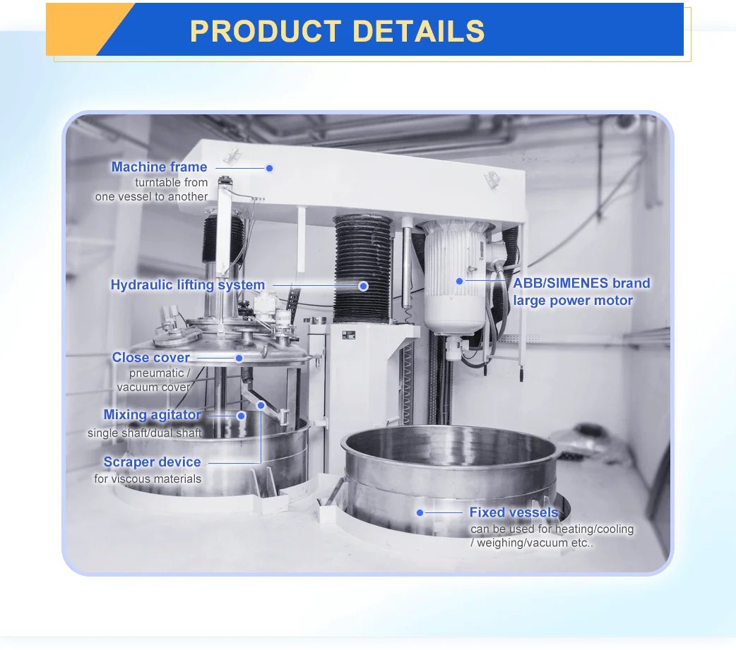 Paint Multi-Tanks Platform High Speed Disperser Mixing Machine