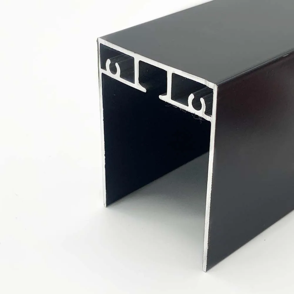 Sliding Door Single Glass Vertical Sash Profile Frameless Aluminum Slim ...