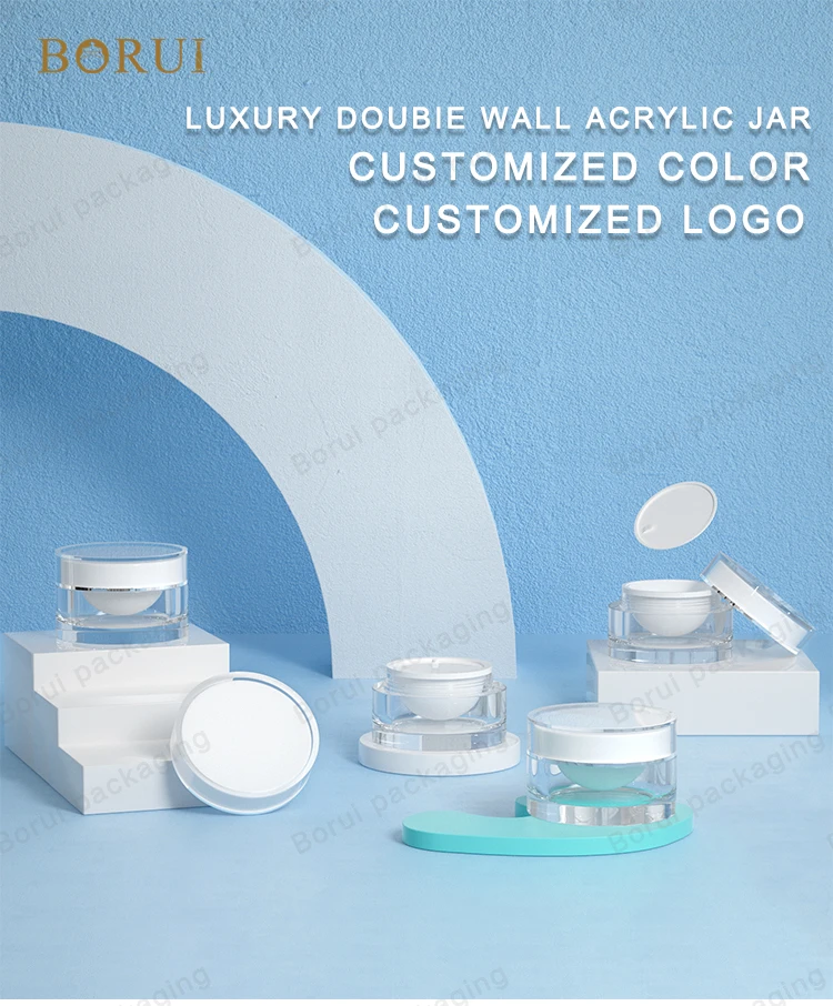 BORUI 30g Acrylic Plastic Body Lotion Containers Cosmetic Packaging ...