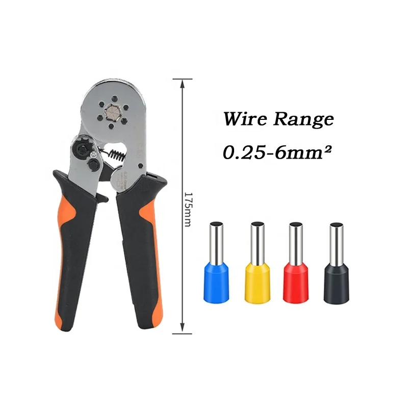 Manual Self Adjusting Tube Ferrules Terminal Crimper Crimpadora Plier ...