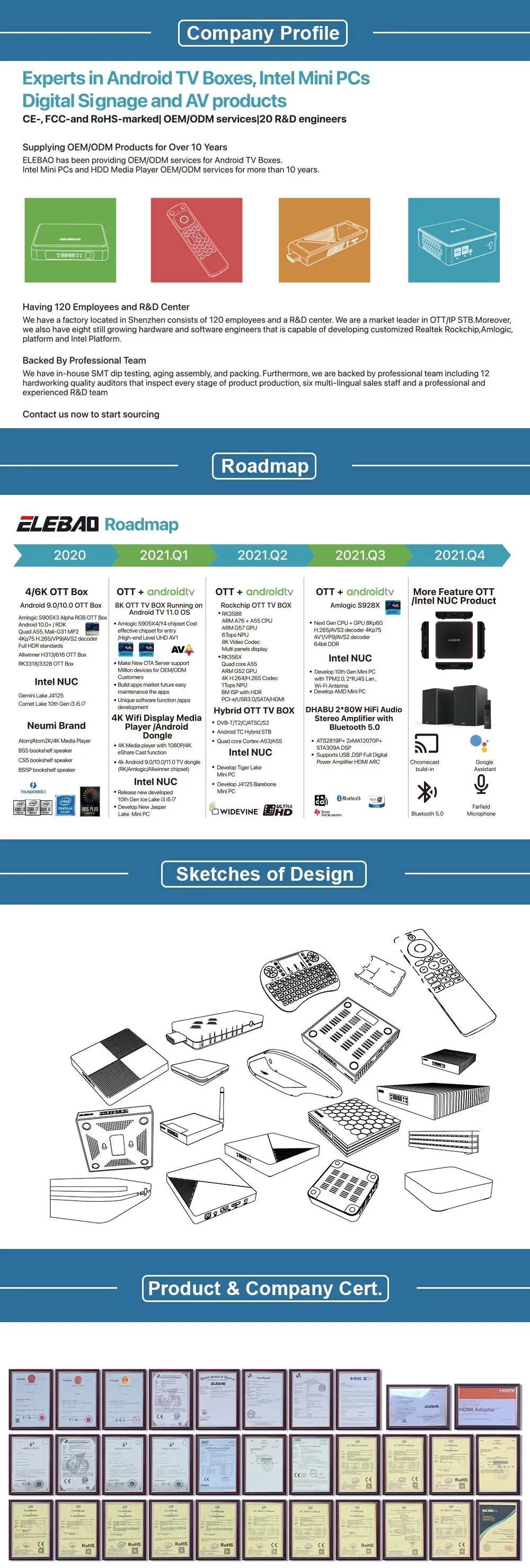Elebao A3 Pro OTT TV Box - Quad Core Android TV with ISDB-T Tuner