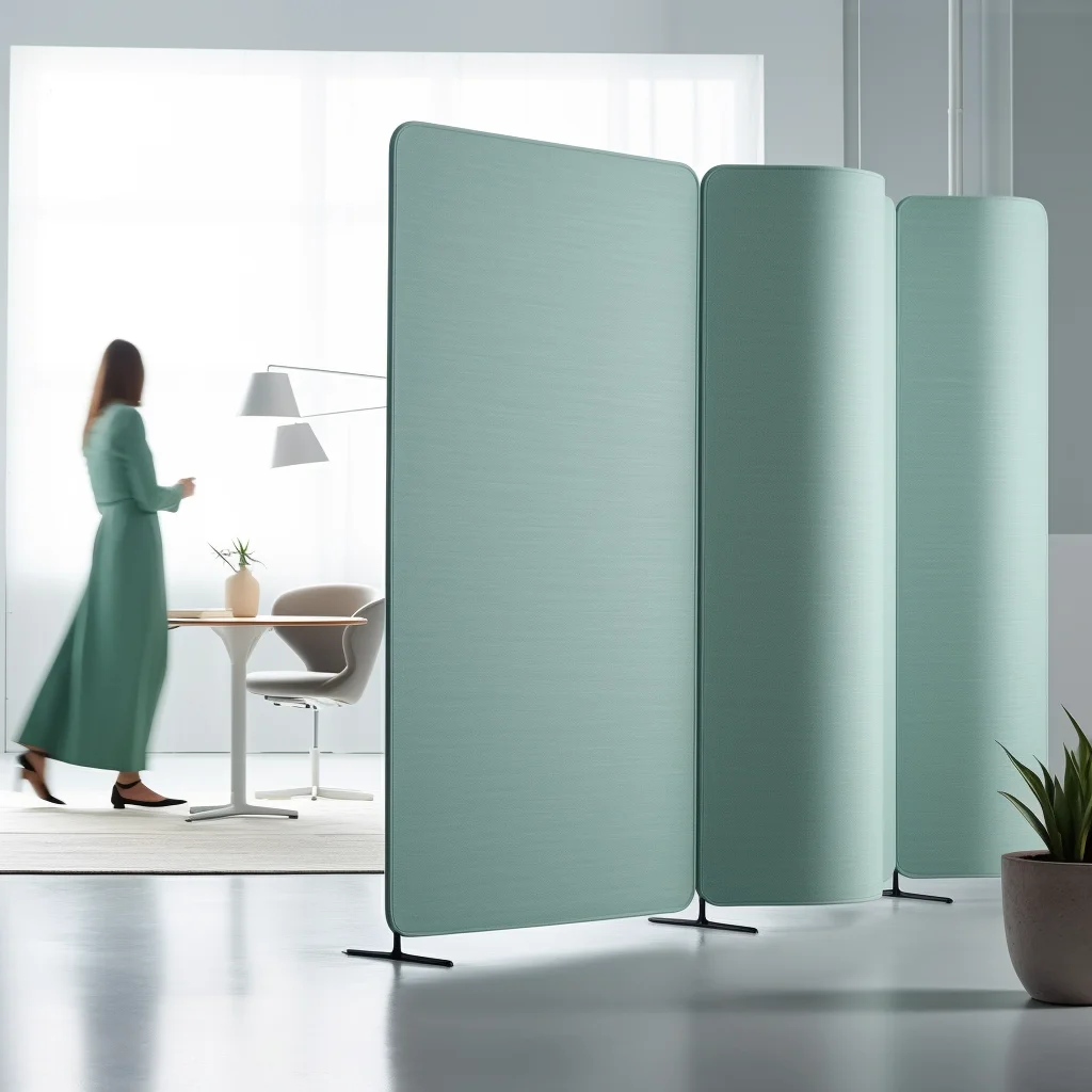 Folding movable curtain wall movable panel pet privacy acoustic screens ...