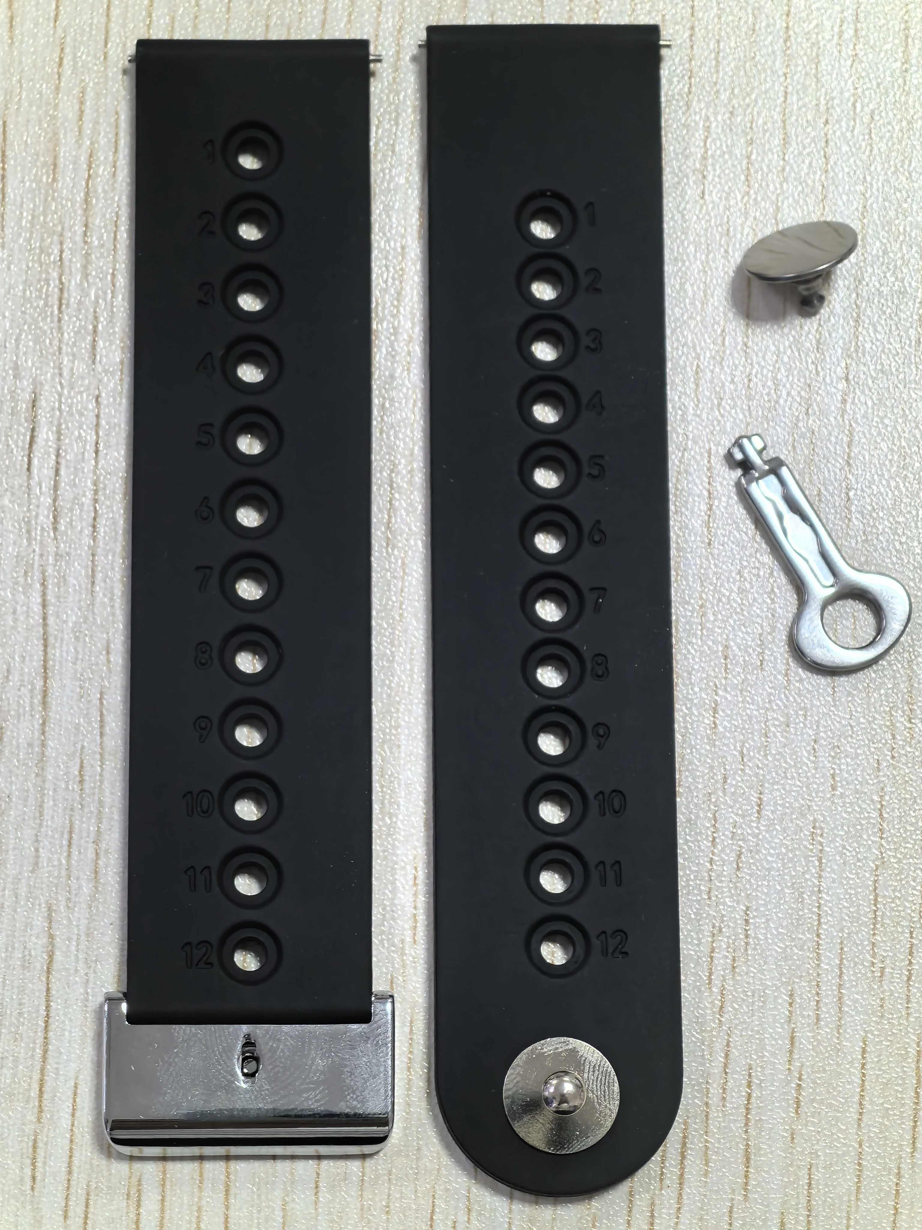 Locker Silicone Watch Straps Easy Lock for Smart Bracelets, 20/22mm ...
