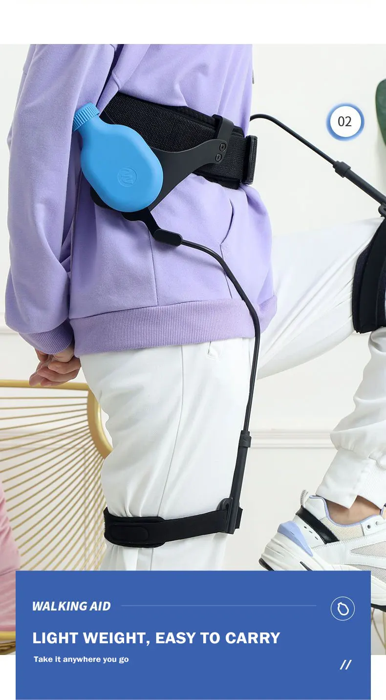 Leg Walker Stroke Hemiplegic Walking Aid - Exoskeleton