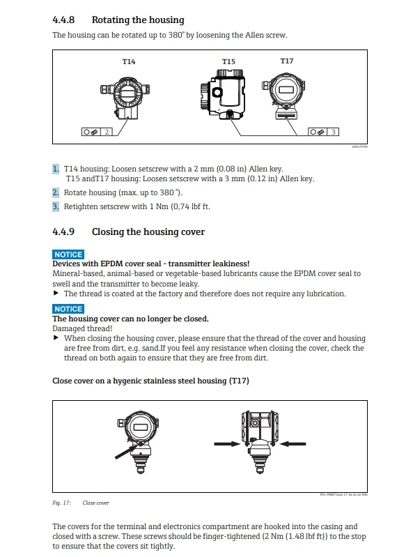 Endress Hauser PMC71 Absolute Pressure Transmitter - 4-20mA HART Output ...