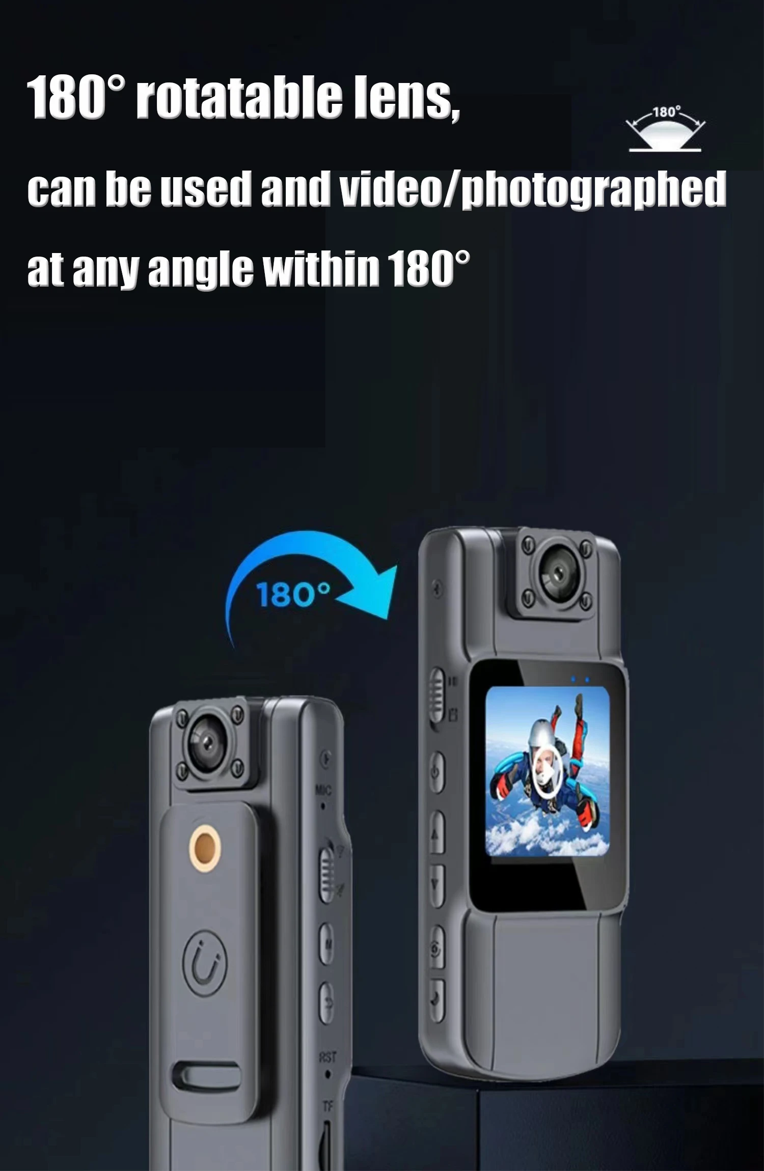 2K Body Camera WIFI Body Camera IPS Screen Body Worn Camera with Night ...