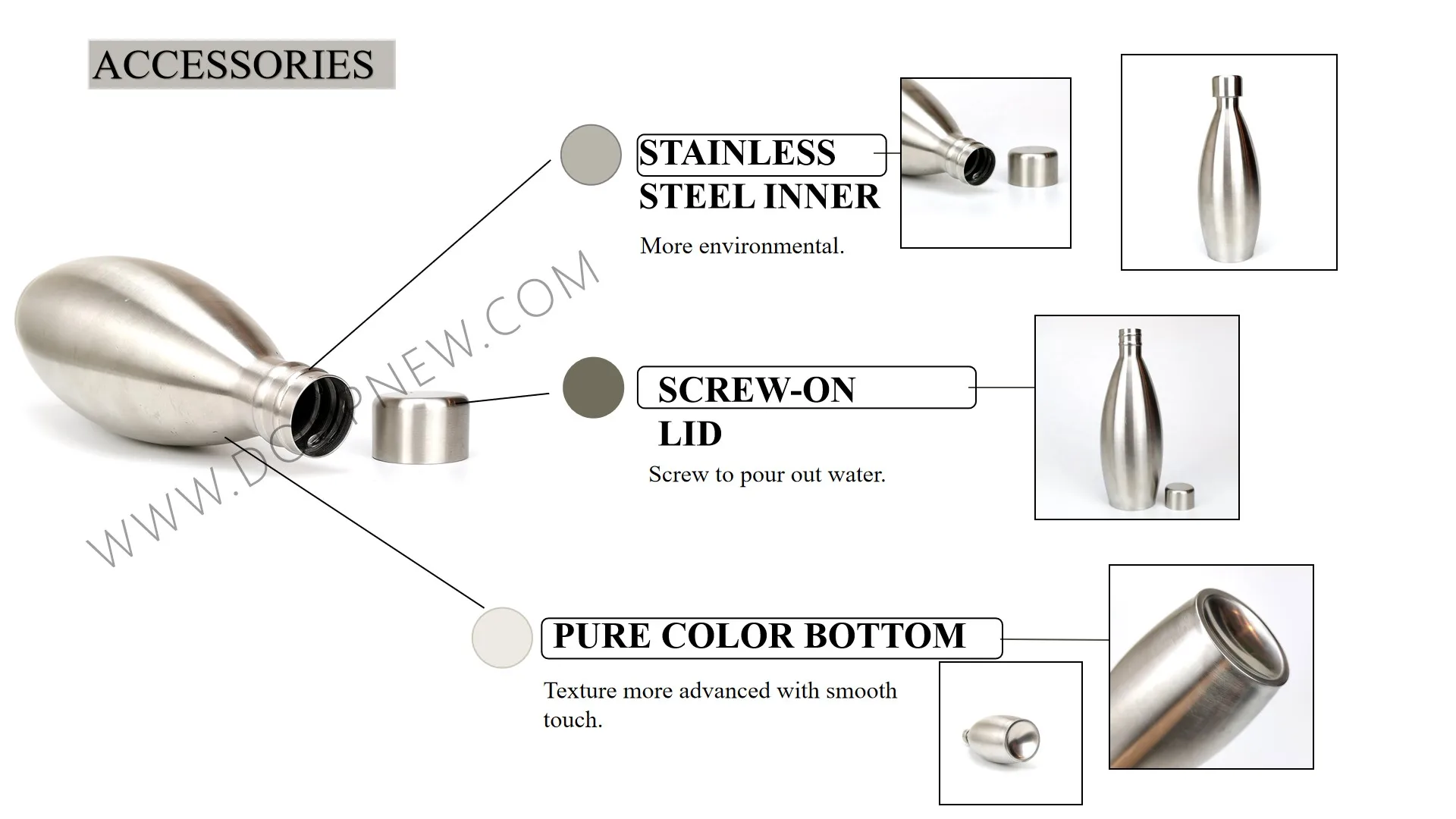 Thermos Flask Manufacturing Small Mouth 38oz 1100ml Big Huge Capacity ...