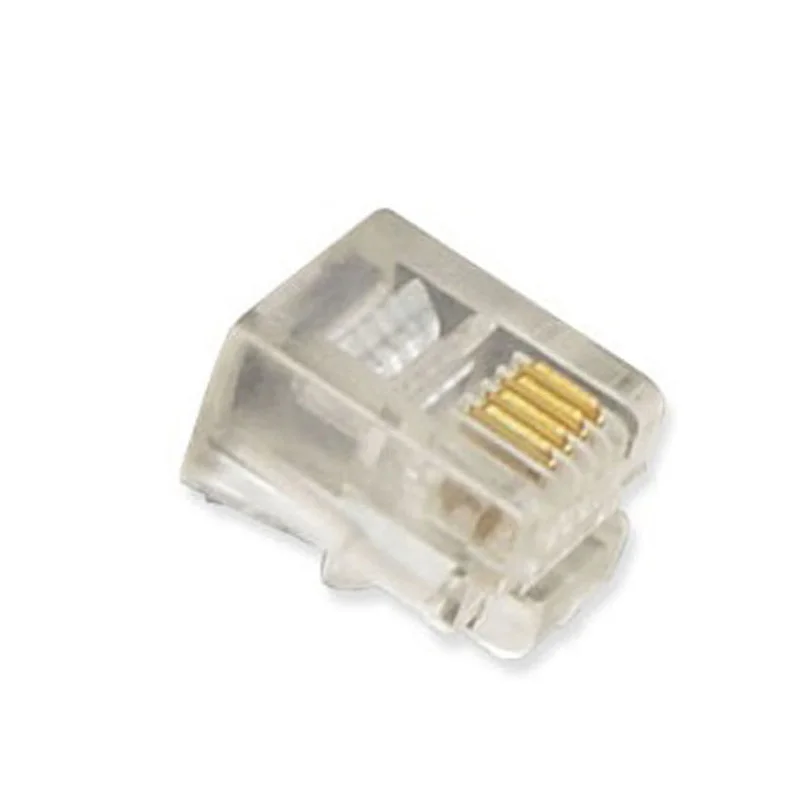 Telephone Cat3 Utp Modular Plugs Rj11 6p4c Connector - Buy Rj11 6p4c ...