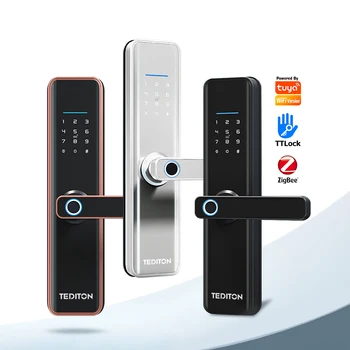 Tediton Waterproof Intelligent Digital Smart Door Lock Fingerprint Cerraduras Biometricas De ...