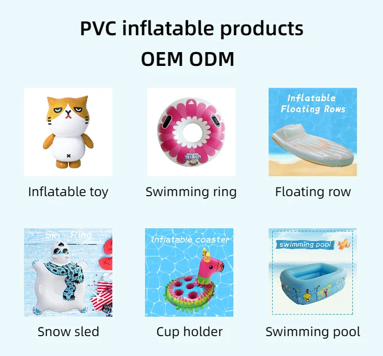 Customized Small Pvc Inflatable Toys Animal Cartoon Models Blow up Toys ...