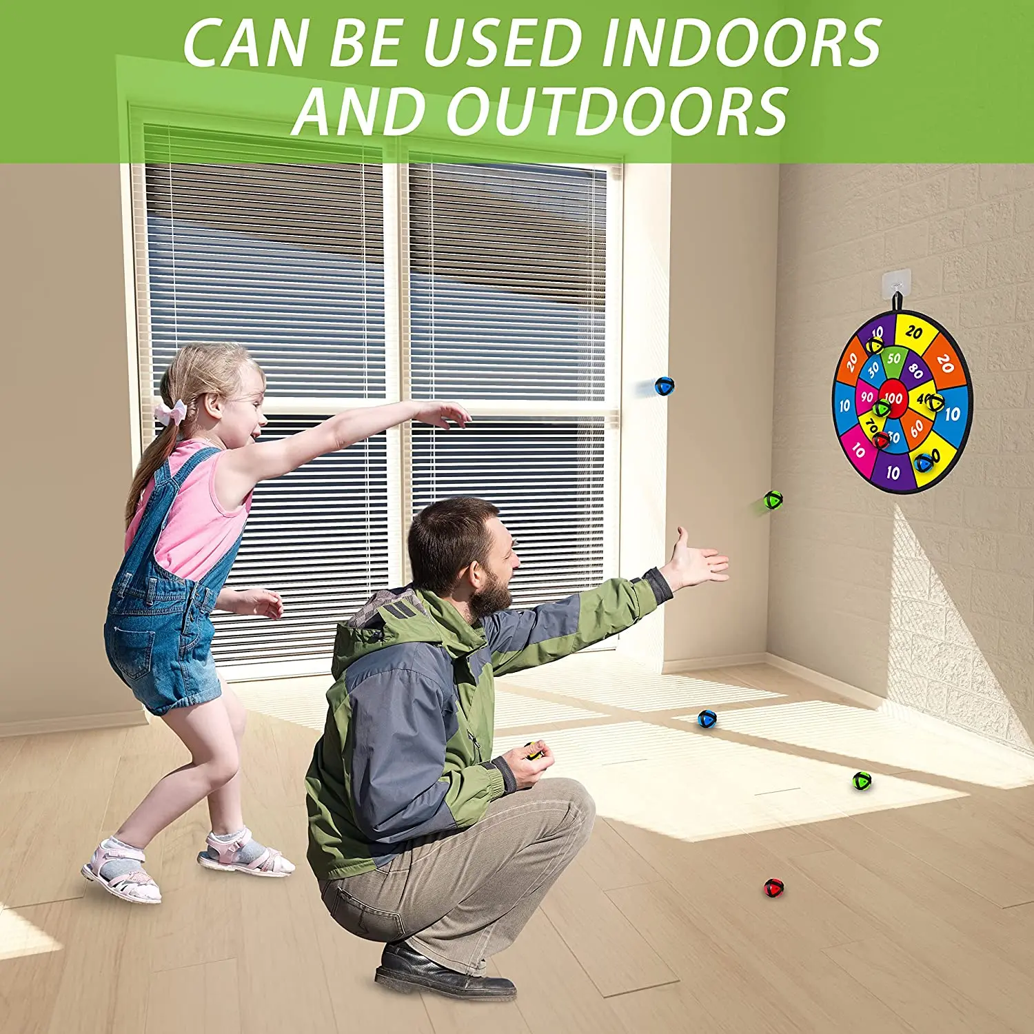 Dinosaur Themed Double Sided Sticky Dart Board Toys For Sport Outdoor ...