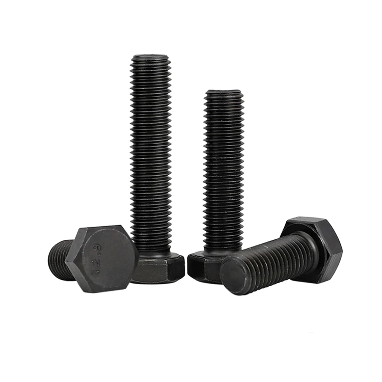 M5 M6 M8 DIN933 Grade 8.8 Steel High Tensile Black Oxide Full Thread ...