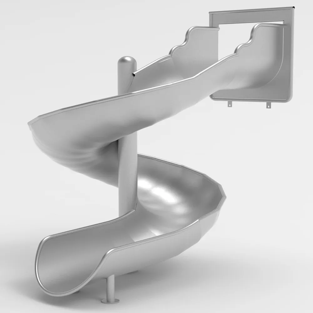 Attractive Outdoor Playground With Stainless Steel Playground Slide ...