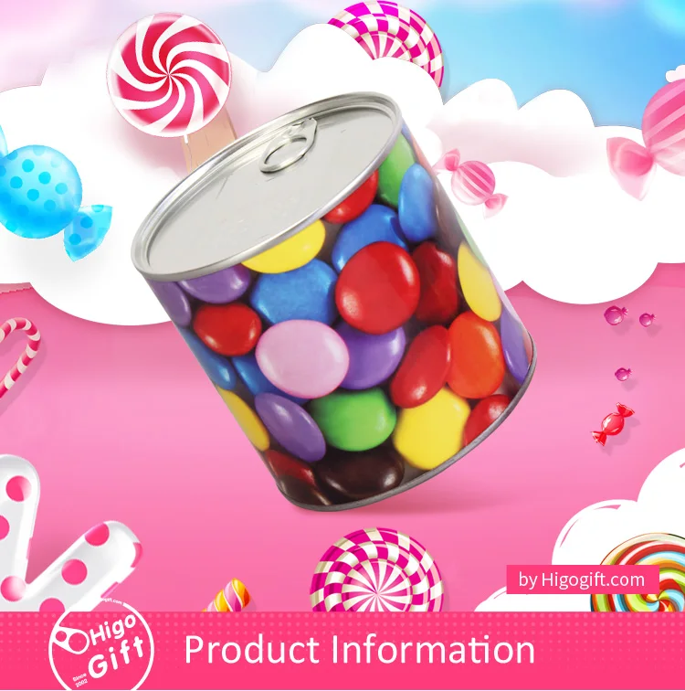 Personalized Custom Print Small Tin Can Metal Candy Box Wedding For ...