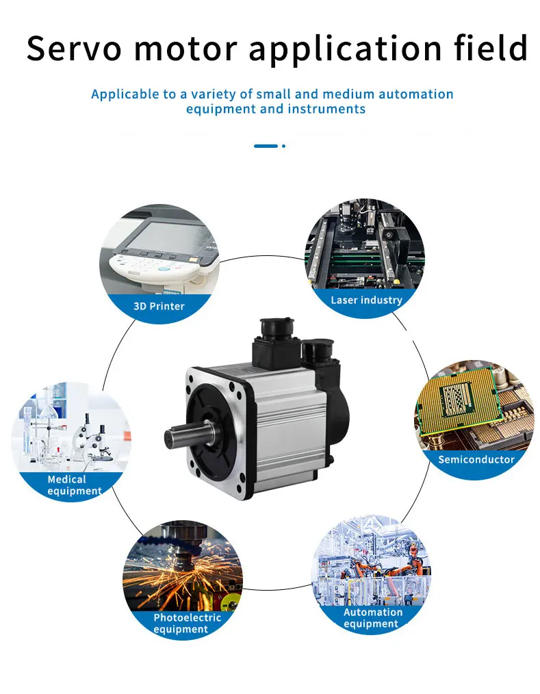 HOLRY Servo Motor - 2KW, 220V, 2000RPM for CNC Machines