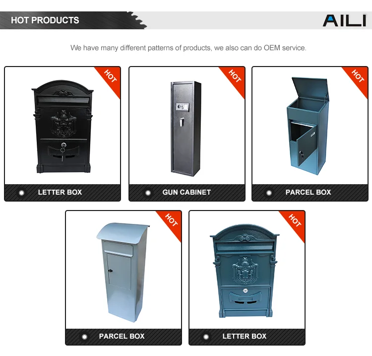 Secure and Stylish Metal Letter Box with Combination Lock
