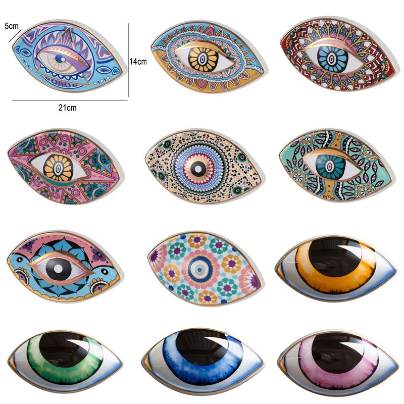 Decorative Eyes Ceramic Islamic Wall Art Modern Home Decor Hanging ...