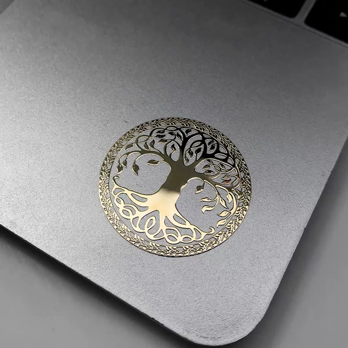 Factory Custom Luxury Logo 3d Embossed Metal Transfer Sticker - Buy ...