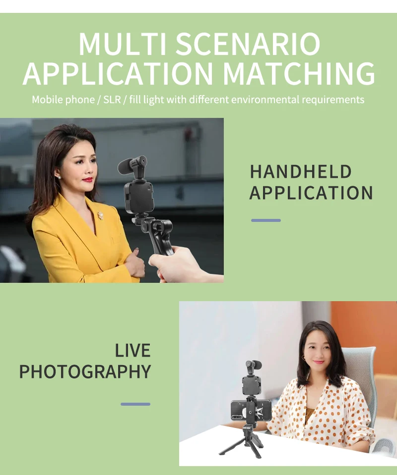 4 in 1 Vlog Set Selfie 31*20cm Smartphone Portable Studio Video Lighting Selfie Light for Vlog ...