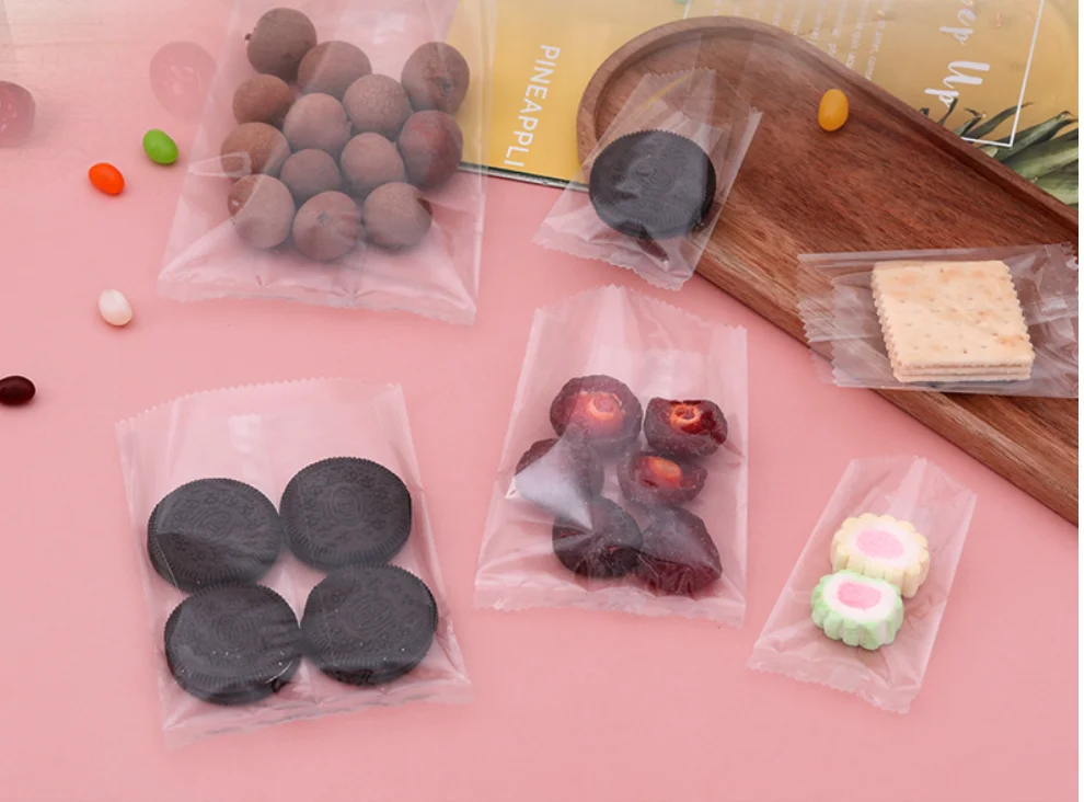 Matte Transparent Back -sealing Food Packing Bag Transparent Heat ...