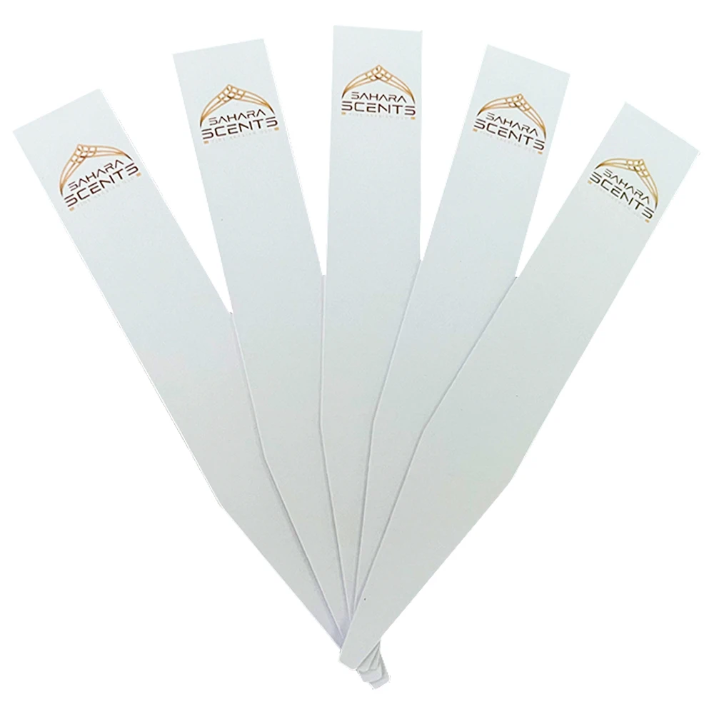 Customized Shape Fragrance Blotter - Gold Logo & Special Paper