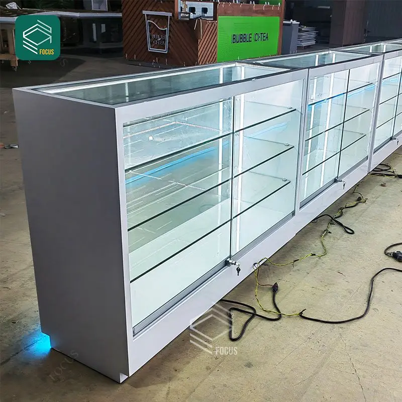 Countertop Salad Display Lockable Card Display Glass Cigar Tobacco Shop ...