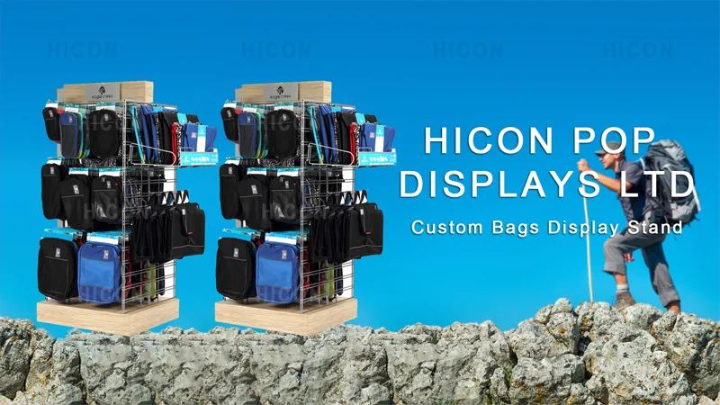 Attract Kids Eyes Metal Backpack School Bag Display Stand Rack - Buy ...