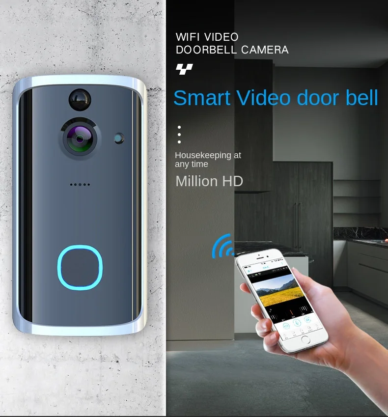 Low Power Consumption Wireless Visual Intercom Doorbell Wifi Digital ...