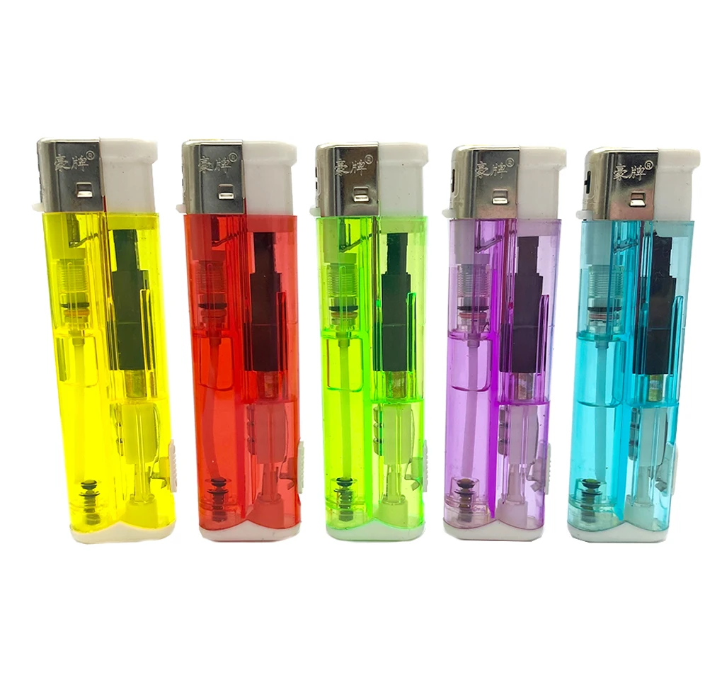 Plastic Gas Lighter with LED - Perfect for Cigarette Lighter Giveaways