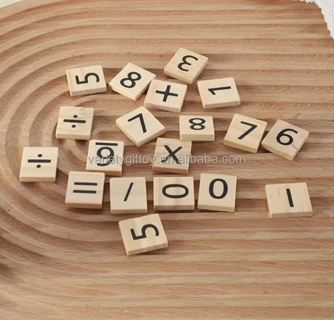 Wooden Numbers Chip Block Set Arithmetic Teaching Aid| Alibaba.com