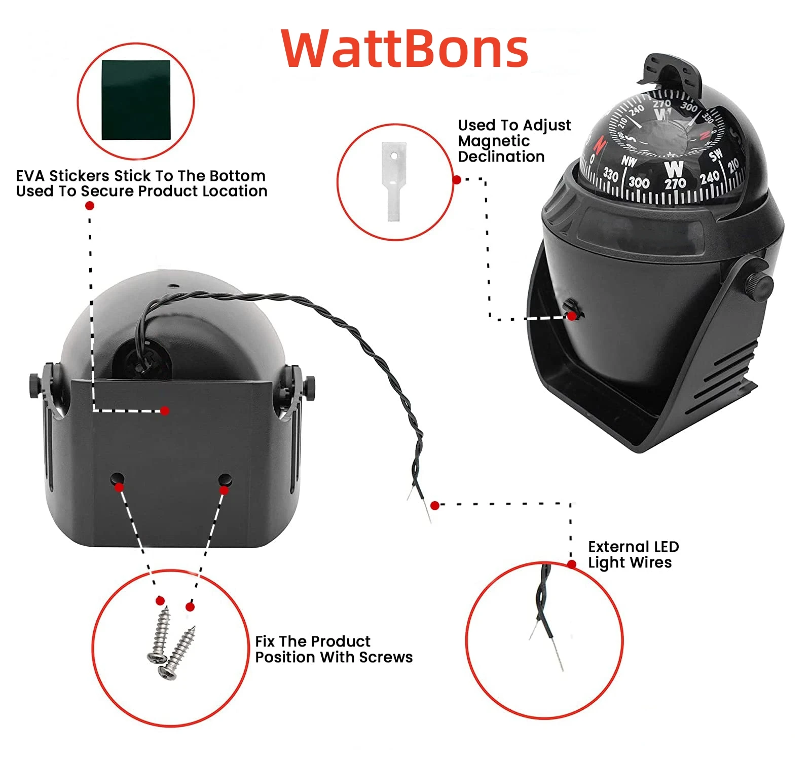 Alibaba.com: Boat Navigation Electronic Compass with LED Illumination ...